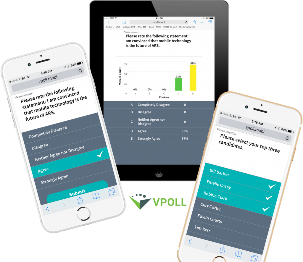 ARS Keypad Devices & Mobile Audience Polling Options | Vistacom